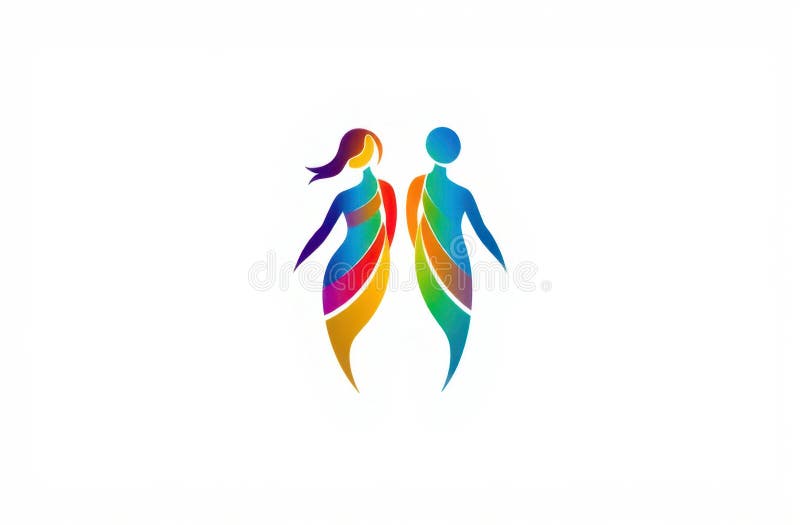 Close Up Logo Man and Woman at 16-1-2025 Stock Illustration ...