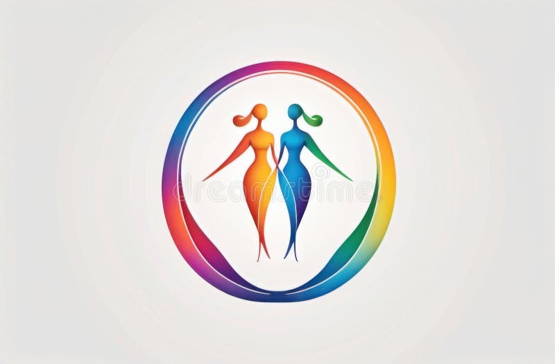 Close Up Logo of Two Females at 16-1-2025 Stock Illustration ...