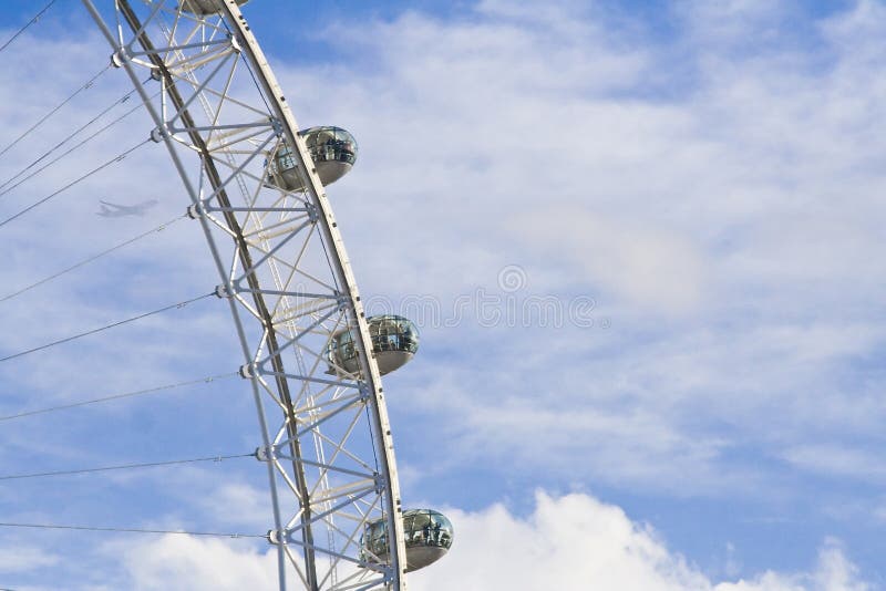 Close up on London Eye editorial stock photo. Image of europe - 20295443