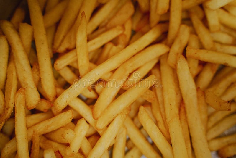 Thin French Fries Deep-fried for Lunch Stock Photo - Image of potato ...