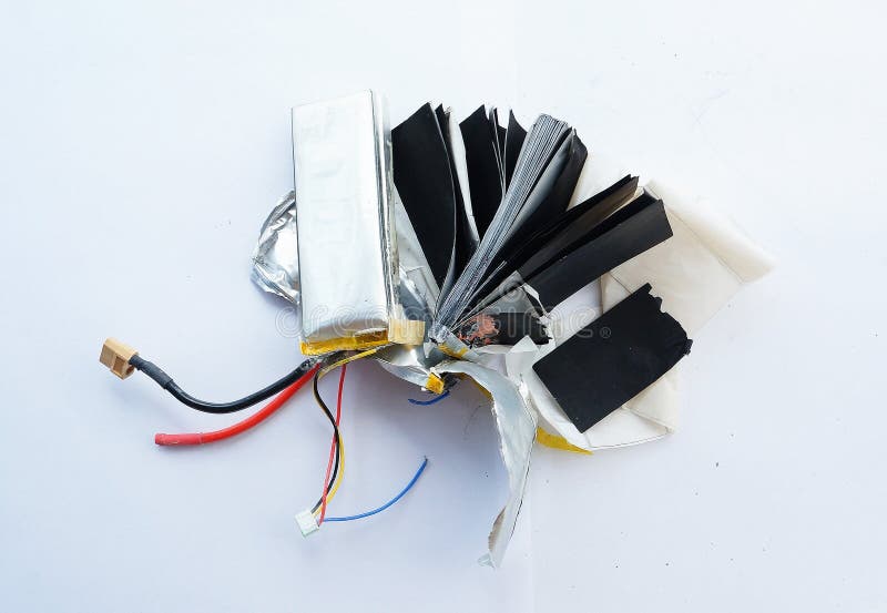 Inside the Lithium Polymer Lipo Battery Stock Image - Image of lipo ...