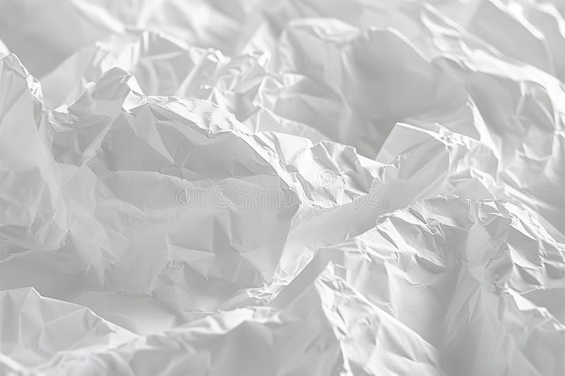 Close Up Look at White Crumpled Paper in the Background Stock ...
