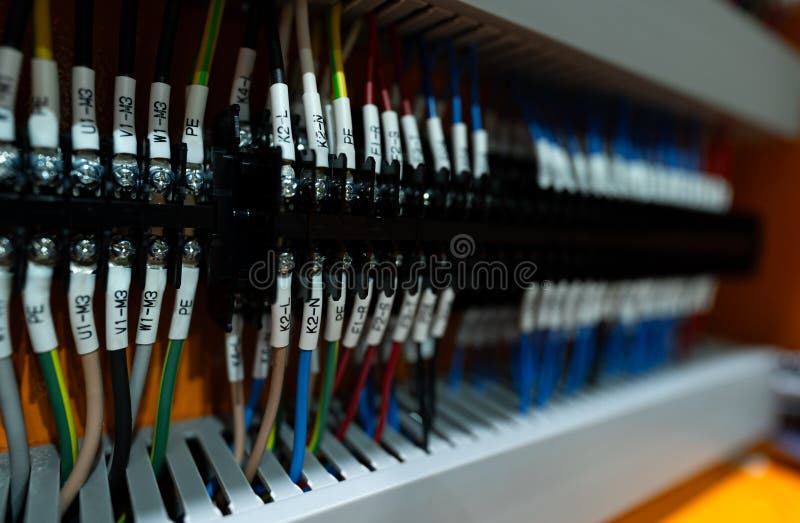 Electrode Connection Point of Cable. Stock Photo - Image of ...