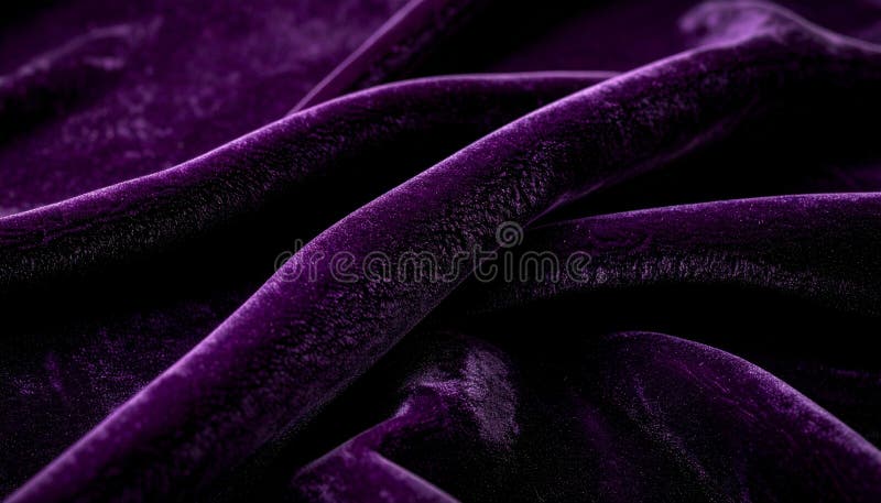 Close-Up of Luxurious Purple Velvet Fabric Texture Stock Illustration ...