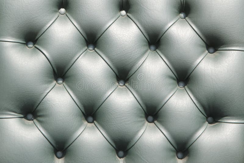 Close Up Luxury Buttoned Leather. Stock Photo - Image of repeating ...