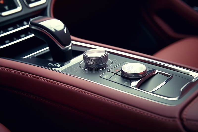 Luxury Car Interior Featuring Push Button Start and Modern Aesthetics ...