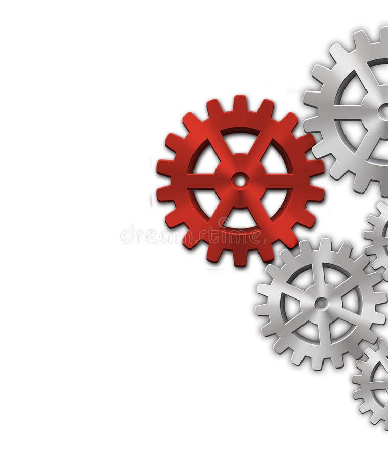 Close-up of Machine Gears stock illustration. Illustration of business ...