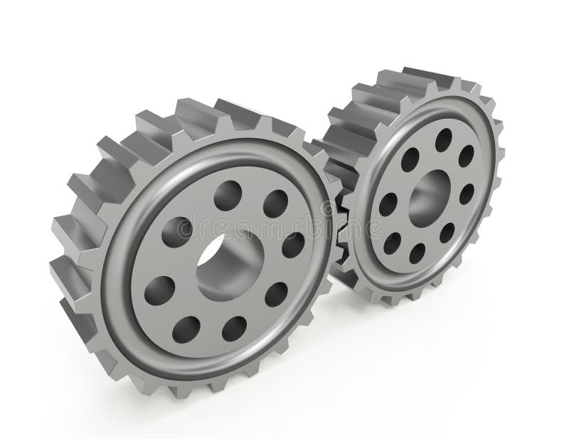 Close-up of Machine Gears stock illustration. Illustration of engine ...