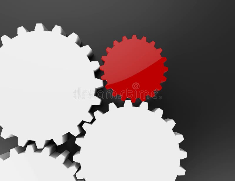 Close-up of Machine Gears stock illustration. Illustration of engine ...
