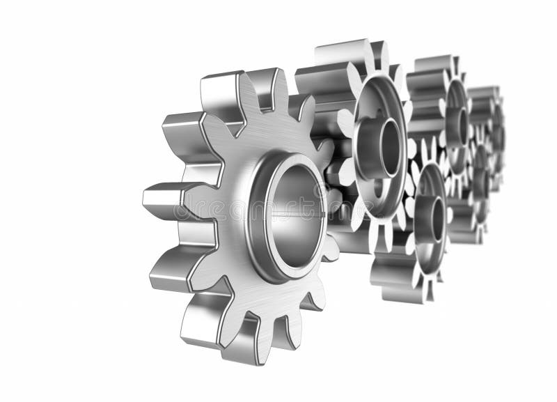 Close-up of Machine Gears stock illustration. Illustration of circle ...