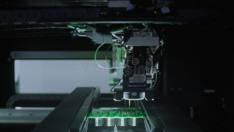 Components on Circuit Board. Graphics Processing Unit, GPU Processor. Artificial Intelligence ...