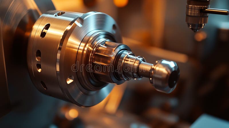 Close-up of a Machine Part Being Inspected for Quality Control Stock ...