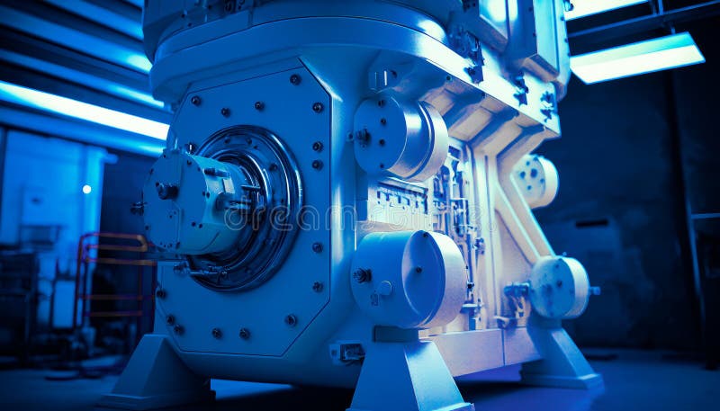 Close Up of Machine in Room Generative AI. Stock Illustration ...