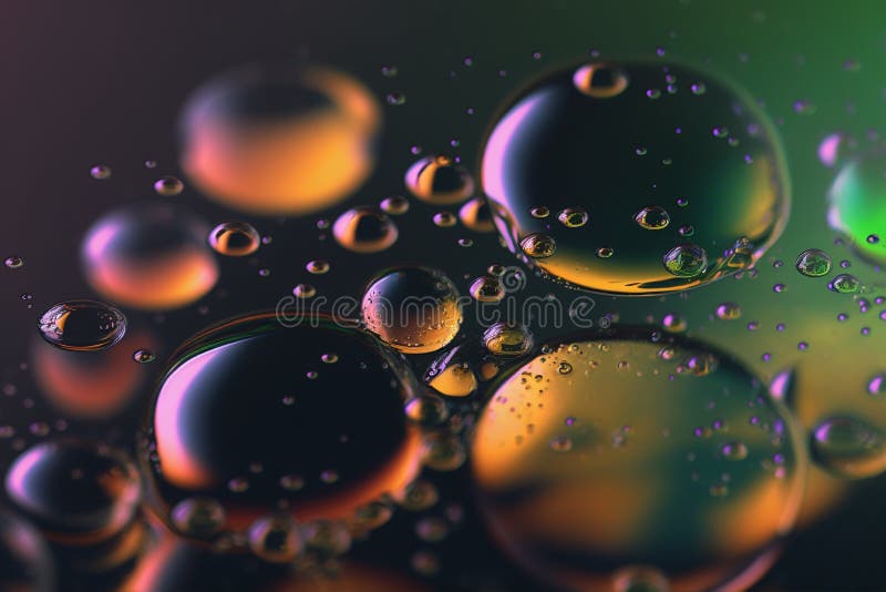 Close Up Macro of Bubbles and Drops Stock Photo - Image of clean ...