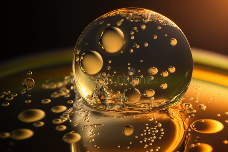 Close Up Macro of Bubbles and Drops Stock Image - Image of texture ...