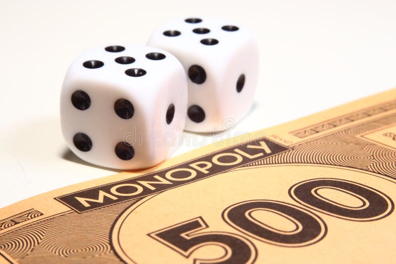 Monopoly Games Dice and Money Editorial Photography - Image of house ...