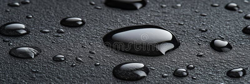 Close Up Macro ,Shiny Liquid Surface Pattern .Wet Black Minimal ...