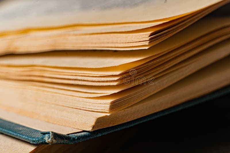 Close Up Macro Shot of an Old Book Paper Page Sheet, Texture Design ...