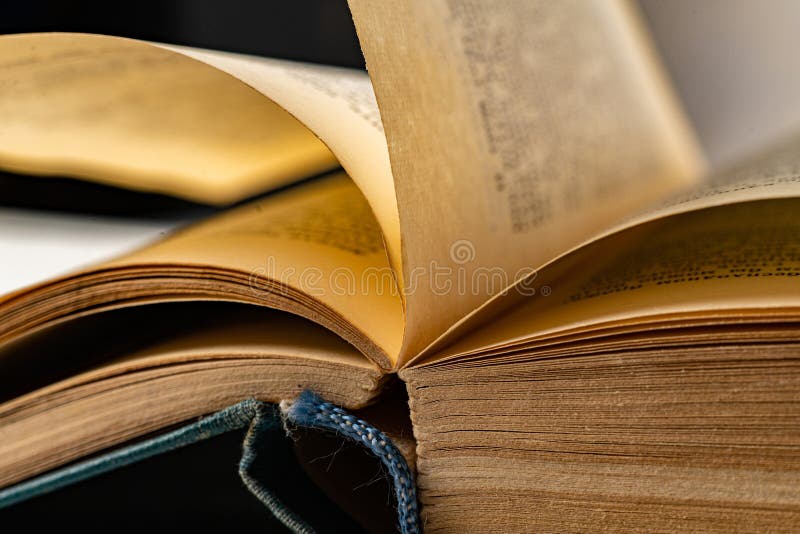 Close Up Macro Shot of an Old Book Paper Page Sheet, Texture Design ...