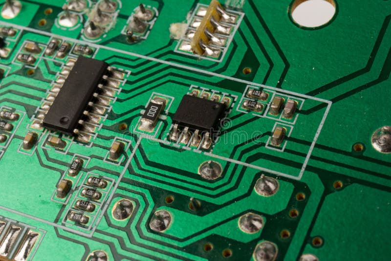 Picture of Interesting Microchip on PPCD Board Stock Photo - Image of ...