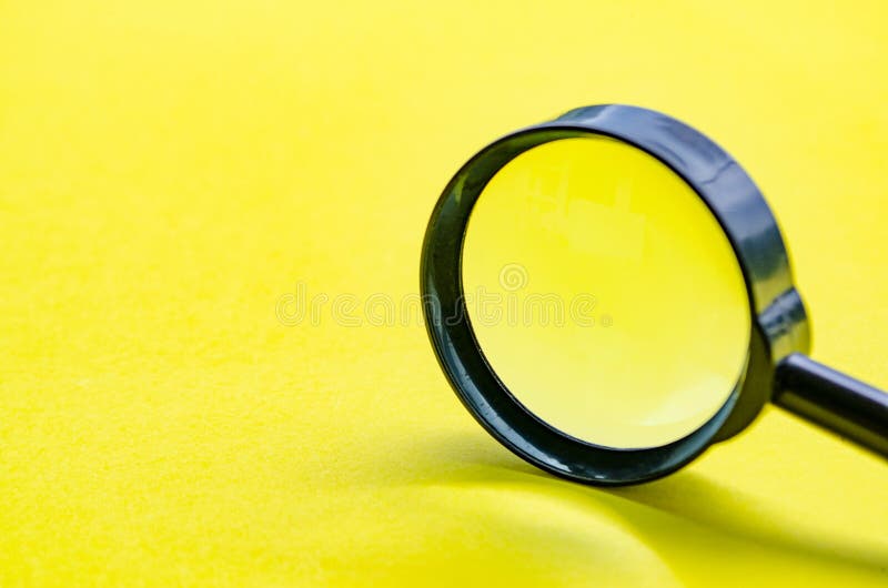 Close Up of Magnifying Glass with Customizable Space for Text or Ideas ...