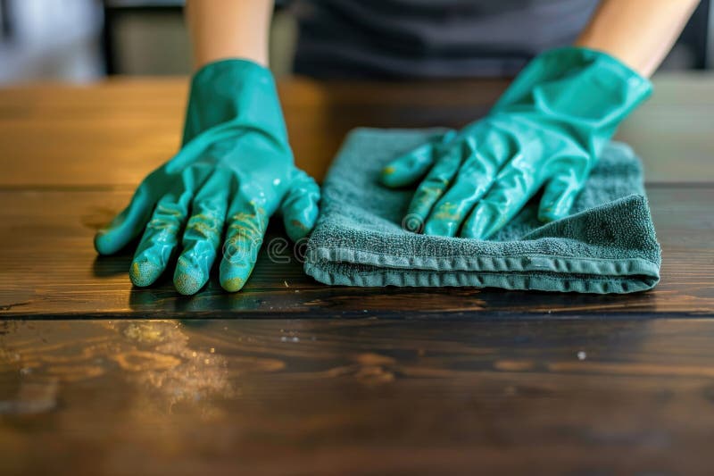 Close Up Maid Cleaning on the Floor. Housekeeper Concept Stock Image ...