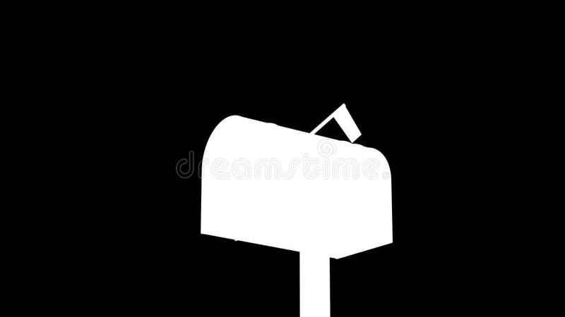 Close-up of a Mailbox on a White Background. Stock Footage - Video of ...