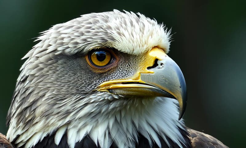 Majestic Bald Eagle with Sharp Yellow Beak Stock Footage - Video of ...
