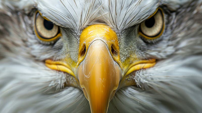Close-up of a Majestic Eagle S Eyes Stock Illustration - Illustration ...