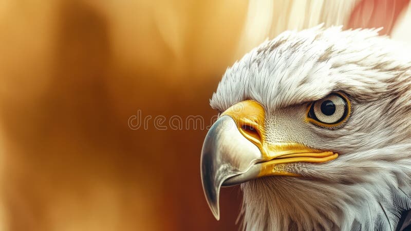 Majestic Eagle with a Sharp Gaze and Striking Features Stock Photo ...