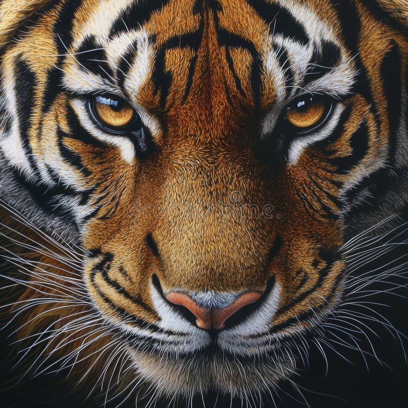 Close-up of a Majestic Tiger with Its Striking Fur Patterns and Intense ...