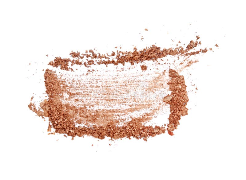 Make-up Powder, Lipstick Isolated on White Background Stock Photo ...