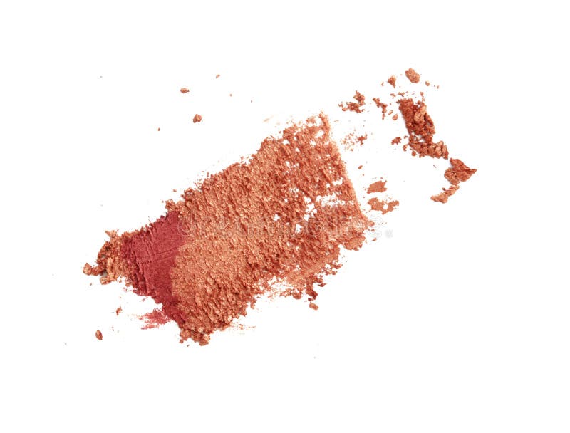 Make-up Powder, Lipstick Isolated on White Background Stock Photo ...