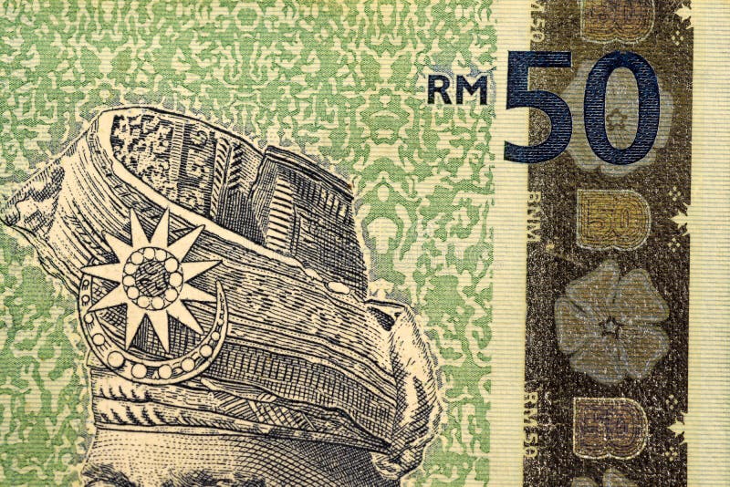 Close Up Malaysia Ringgit Currency Note MYR Stock Image - Image of ...