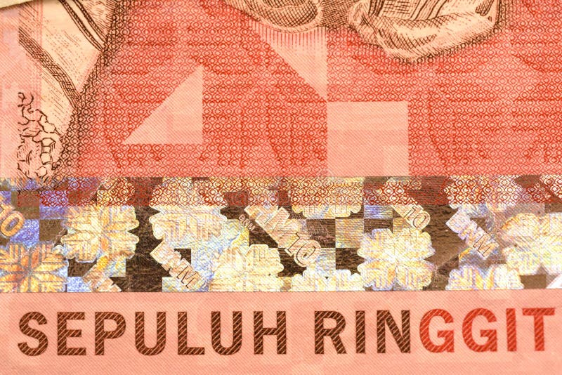 Close Up Malaysia Ringgit Currency Note MYR Stock Photo - Image of ...