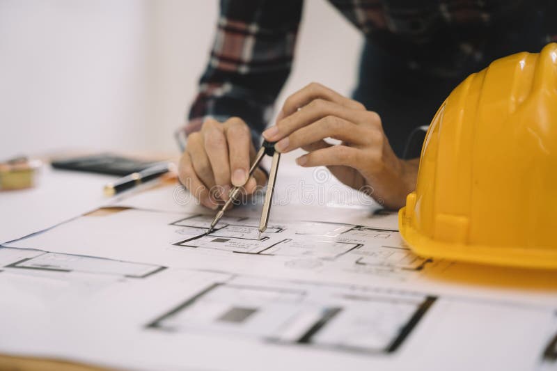 Close Up of Male Architect Hands Making Model House. Man Architect ... Close Up of Male Architect Hands Making Model House. Man Architect ...