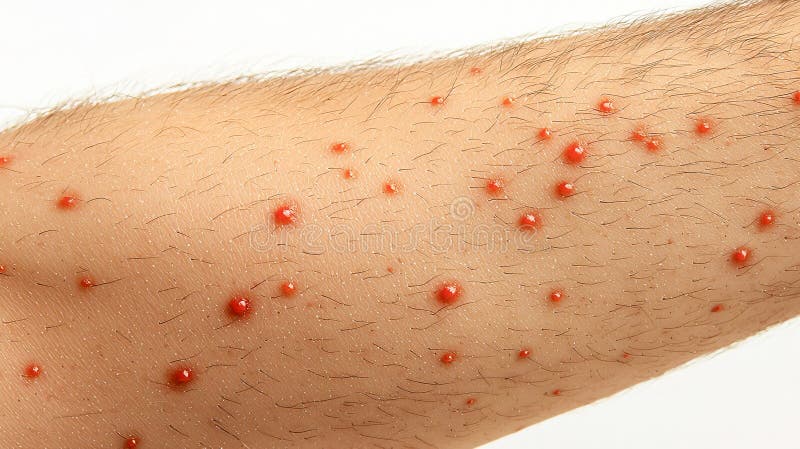 Male Arm with Red Pustules. Monkeypox. AI Generated Stock Photo - Image ...