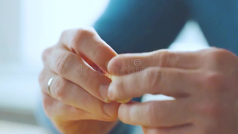 Close-up of Male Hands of a Working Person Using a Pencil To Create ...