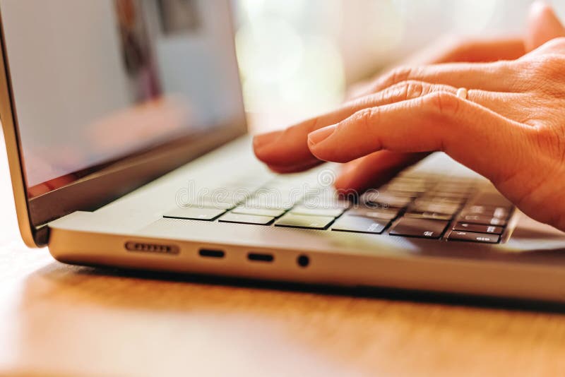 Close-up of Male Hands Typing on the Laptop Stock Photo - Image of male ... Close-up of Male Hands Typing on the Laptop Stock Photo - Image of male ...