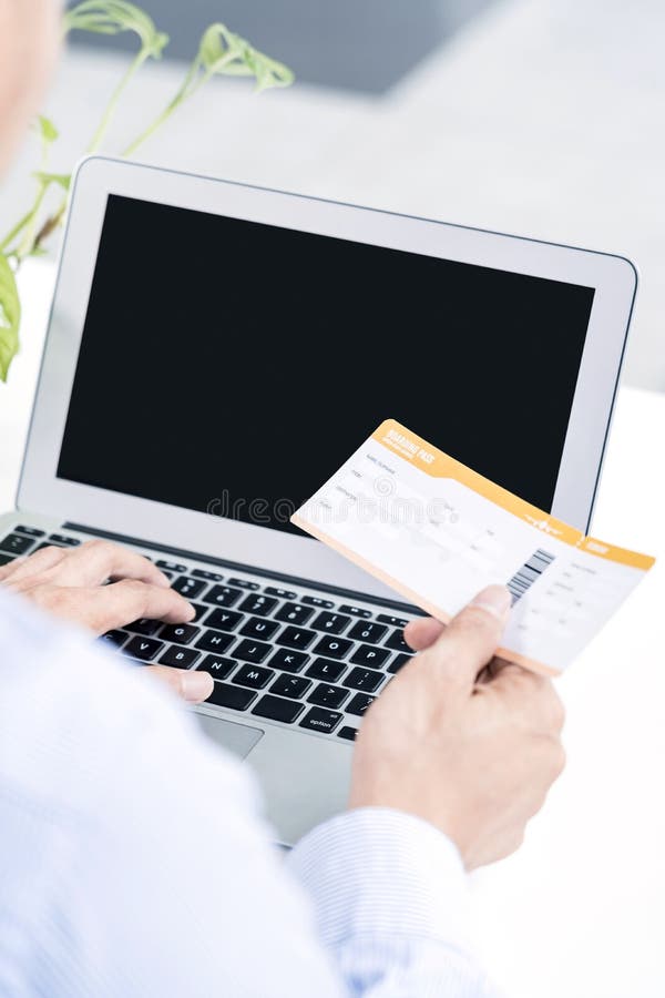 Online boarding passes stock photo. Image of activity - 144029346