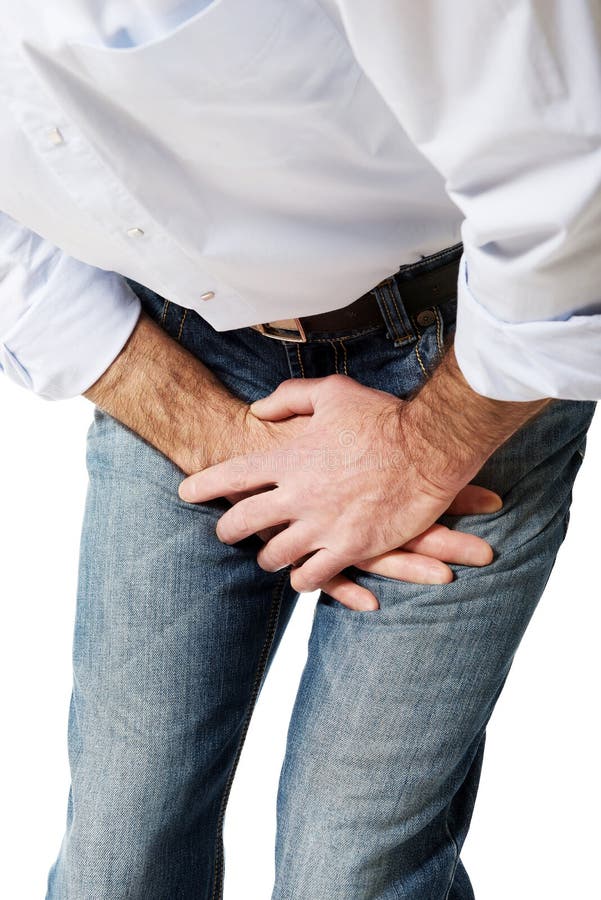 Man Covering His Crotch Both Hands Stock Photos - Free & Royalty-Free ...