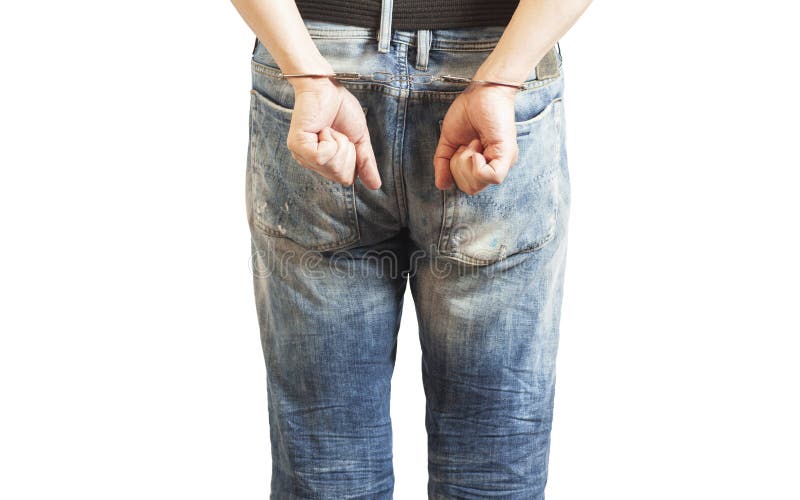 Close Up of Man in Handcuffs Arrested Isolated on White Stock Photo ... Close Up of Man in Handcuffs Arrested Isolated on White Stock Photo ...