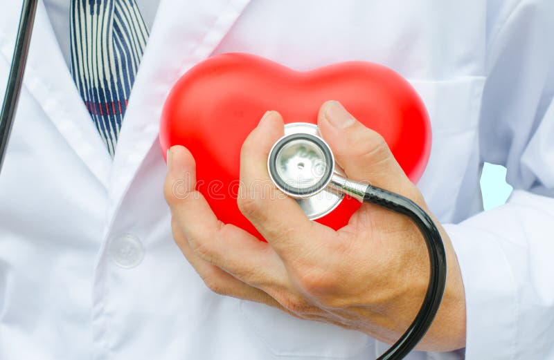 Close Up of Man Hands Check Heart Stock Photo - Image of stethoscope ...