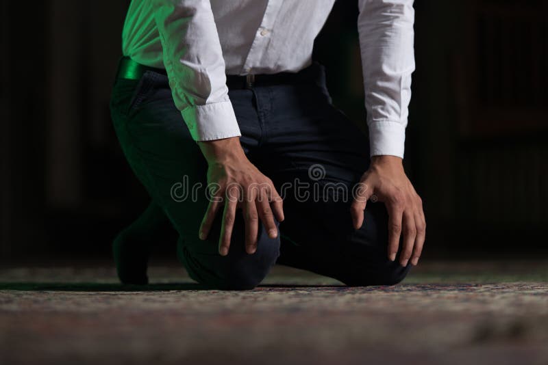 Close Up of a Man Hands Praying Stock Image - Image of positive ...