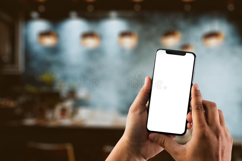 Close Up Man Hands Using Smart Phone Technology and Phone Technology ...