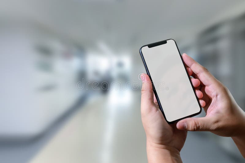 Close Up Man Hands Using Smart Phone Technology and Phone Technology ...