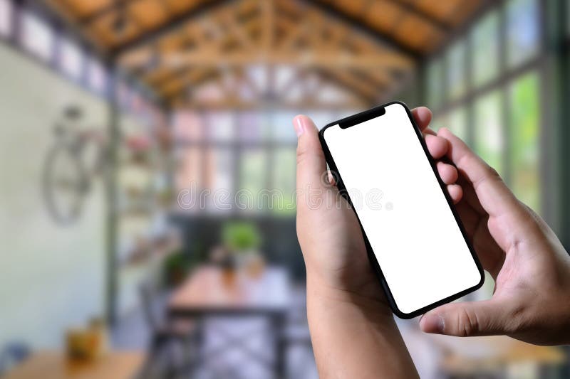 Close Up Man Hands Using Smart Phone Technology and Phone Technology ...