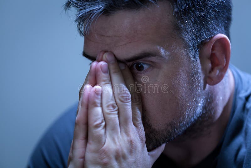 Close-up of Man with Problems Stock Photo - Image of problem, madness ...