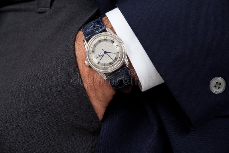 Close up of a man s watch stock image. Image of priority - 63471893