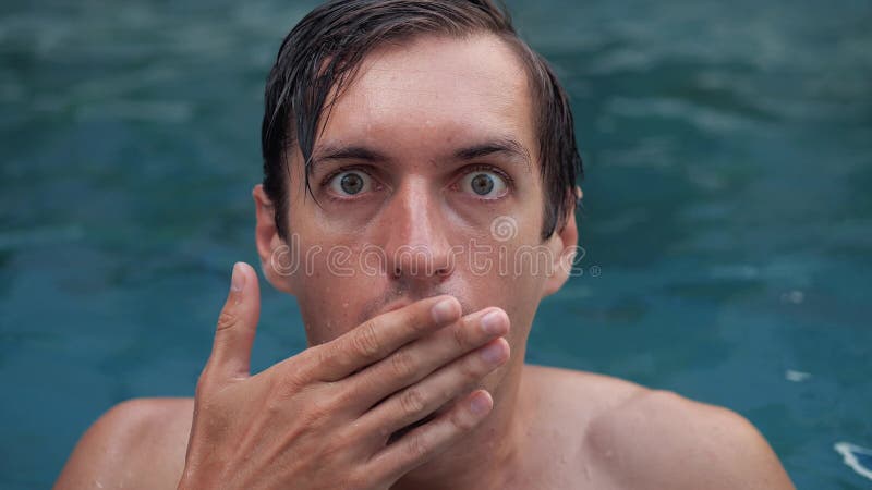 Man Is Shocked To See Something Terrible Shocked Stunned Man Stock